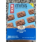 Clif Bar Energy Bars, Minis, Chocolate Chip: Calories, Nutrition ...