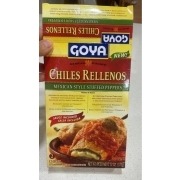 Goya Stuffed Peppers, Chiles Rellenos, Mexican Style: Calories ...