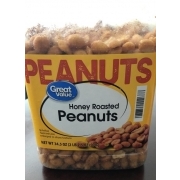 Great Value Peanuts, Honey Roasted: Calories, Nutrition Analysis & More ...