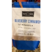 The Safe + Fair Food Company Granola, Blueberry Cinnamon: Calories ...