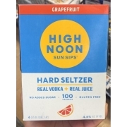 High Noon Vodka & Soda, Grapefruit: Calories, Nutrition Analysis & More ...