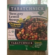 Tabatchnick Tuscany Lentil Soup, Organic: Calories, Nutrition Analysis ...