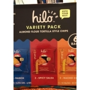 Hilo Life Tortilla Style Chips, Almond Flour, Variety Pack: Calories ...