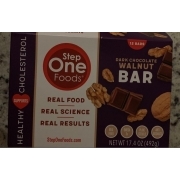 Step One Foods Dark Chocolate Walnut Bar: Calories, Nutrition Analysis ...