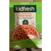 Kidfresh Spaghetti Loops + MEat Sauce: Calories, Nutrition Analysis ...