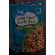 Great Value Long Grain & Wild Rice: Calories, Nutrition Analysis & More ...