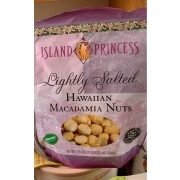 Island Princess Macadamia Nuts, Hawaiian, Lightly Salted: Calories ...