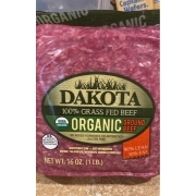 Dakota Ground Beef, 100% Grass Fed, Organic: Calories, Nutrition ...