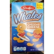 Stauffer's Cheese Crackers, Baked, Whales, Cheddar Cheese: Calories ...