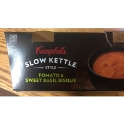 Campbell's Bisque, Tomato & Sweet Basil, Slow Kettle Style: Calories, Nutrition Analysis & More ...