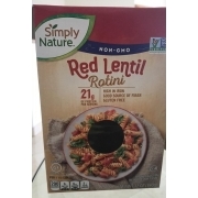 Simply Nature Rotini, Red Lentil: Calories, Nutrition Analysis & More ...