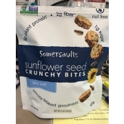 Somersault Snack Co. Sunflower Seed Crunchy Bites, Sea Salt: Calories ...