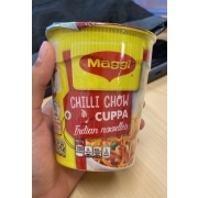 Maggi Indian Noodles, Chilli Chow Cuppa: Calories, Nutrition Analysis ...