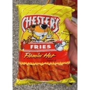 Chester's Corn & Potato Snacks, Fries, Flamin Hot Flavored: Calories ...