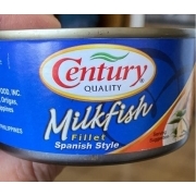 Century Milkfish Fillet, Spanish Style, Canned: Calories, Nutrition ...