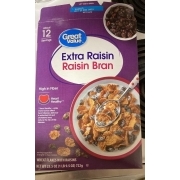 Great Value Cereal, Extra Raisin, Raisin Bran: Calories, Nutrition ...