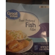Great Value Fish Fillet, Beer Battered: Calories, Nutrition Analysis ...