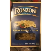 Ronzoni Penne Rigate, Pasta: Calories, Nutrition Analysis & More ...