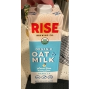 Rise Brewing Co Oat Milk, Vanilla, Organic: Calories, Nutrition ...