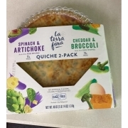 La Terra Fina Quiche, Variety Pack: Calories, Nutrition Analysis & More ...