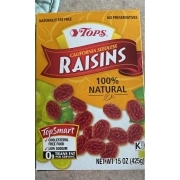 Tops Raisins, California, Seedless: Calories, Nutrition Analysis & More ...