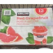 Kirkland Signature Red Grapefruit, In Light Syrup: Calories, Nutrition ...