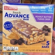 Elevation Snack Bar, Peanut Butter Fudge Crisp: Calories, Nutrition ...