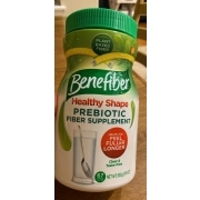 Benefiber Prebiotic Fiber Supplement, Healthy Shape: Calories ...