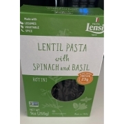 Lensi Lentil Pasta, With Spinach and Basil: Calories, Nutrition ...