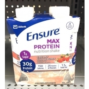Ensure Nutrition Shake, Max Protein, Creamy Strawberry: Calories ...