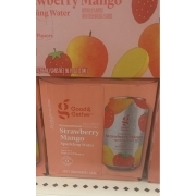 Good & Gather Strawberry Mango, Sparkling Water: Calories, Nutrition Analysis & More | Fooducate