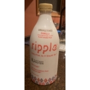 Ripple Milk, Plant-Based, Unsweetened Vanilla: Calories, Nutrition ...