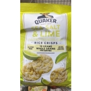 Quaker Rice Crisps, Sea Salt & Lime: Calories, Nutrition Analysis ...
