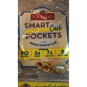 Toufayan Flatbread, Smart Pockets, Whole Oats & Flax: Calories ...