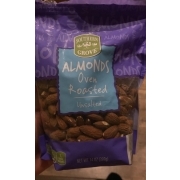 Southern Grove Almonds, Oven Roasted, Unsalted: Calories, Nutrition ...