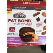Slim Fast Snack Cup, Chocolate Caramel Cookie: Calories, Nutrition ...