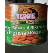 Teddie Virginia Peanuts, Honey Roasted, Extra Large: Calories ...