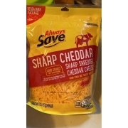 Always Save Cheese, Sharp Cheddar: Calories, Nutrition Analysis & More ...