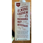 Trader Joe's Almond Cashew & Macadamia Nut Beverage, Unsweetened: Calories, Nutrition Analysis ...