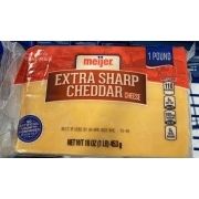 Meijer Cheese, Extra Sharp Cheddar: Calories, Nutrition Analysis & More ...
