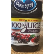 Ocean Spray 100% Juice, Cranberry Elderberry: Calories, Nutrition ...