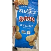 Simply Ruffles Potato Chips, Sea Salted: Calories, Nutrition Analysis ...