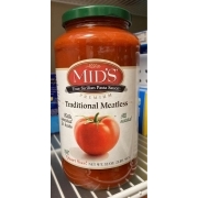 MID's Pasta Sauce, Traditional Meatless: Calories, Nutrition Analysis ...