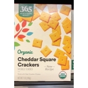 365 Whole Foods Market Crackers, Cheddar Square, Organic: Calories ...