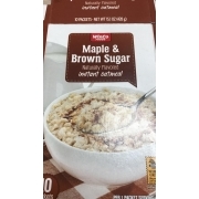 Winco Foods Instant Oatmeal, Maple & Brown Sugar: Calories, Nutrition ...