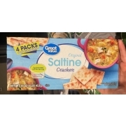 Great Value Crackers, Saltine, Original: Calories, Nutrition Analysis ...