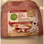 Simply Truth Ham, Sliced, Uncured, Applewood Smoked: Calories ...