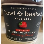 ShopRite Yogurt, Coconut Milk, Strawberry: Calories, Nutrition Analysis ...