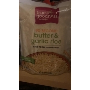 True Goodness By Meijer Rice, Butter & Garlic: Calories, Nutrition ...