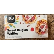 365 Whole Foods Market Sweet Belgian Waffles: Calories, Nutrition ...